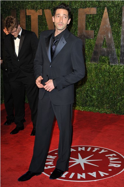 Adrien Brody at Spirit Awards and Vanity Fair Oscar party 2010
