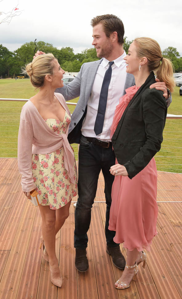 Chris Hemsworth and Elsa Pataky at Audi Polo Challenge with their ...