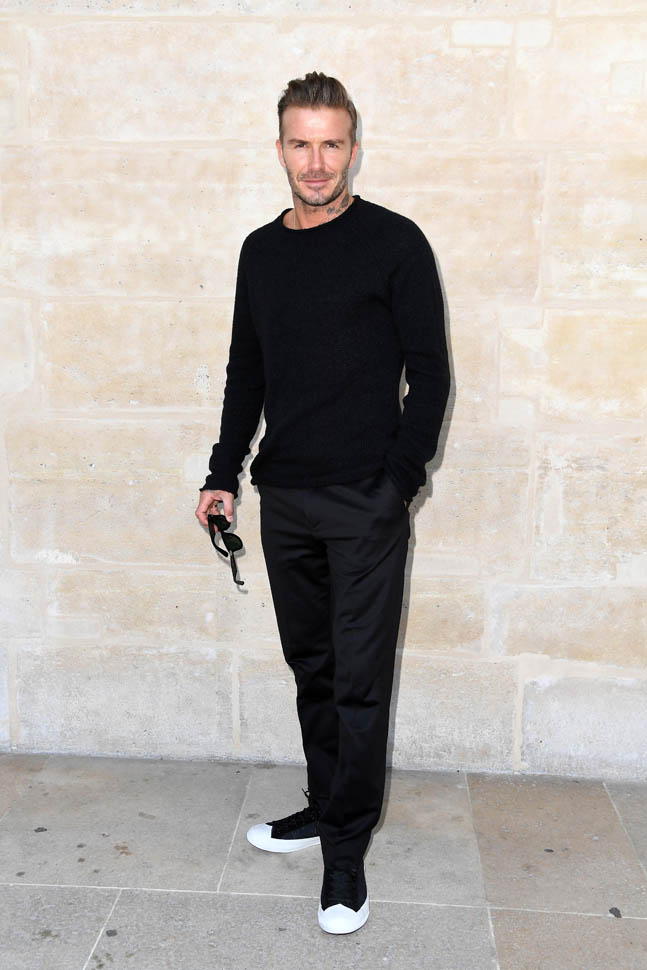 David Beckham has reclaimed some hot at Louis Vuitton show in Paris as ...