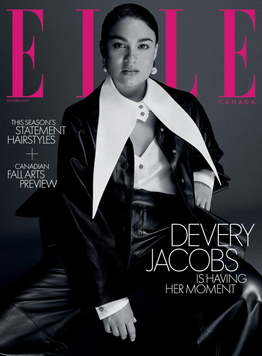 Actor, writer, and filmmaker Devery Jacobs covers ELLE Canada and is ...