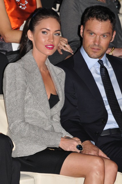 George Clooney Elisabetta Canalis Megan Fox Brian Austin Green front ...