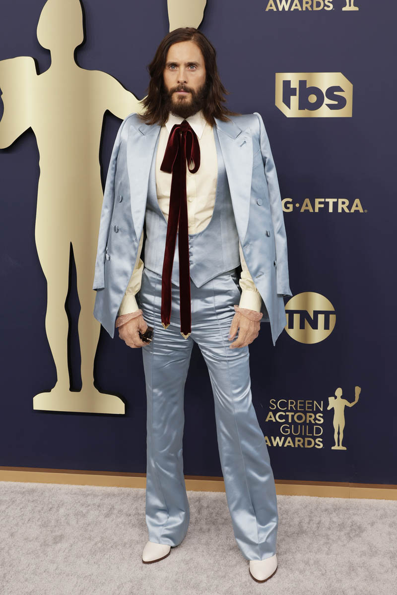 At fifty years old Jared Leto looks exactly the same at the SAGs as he ...