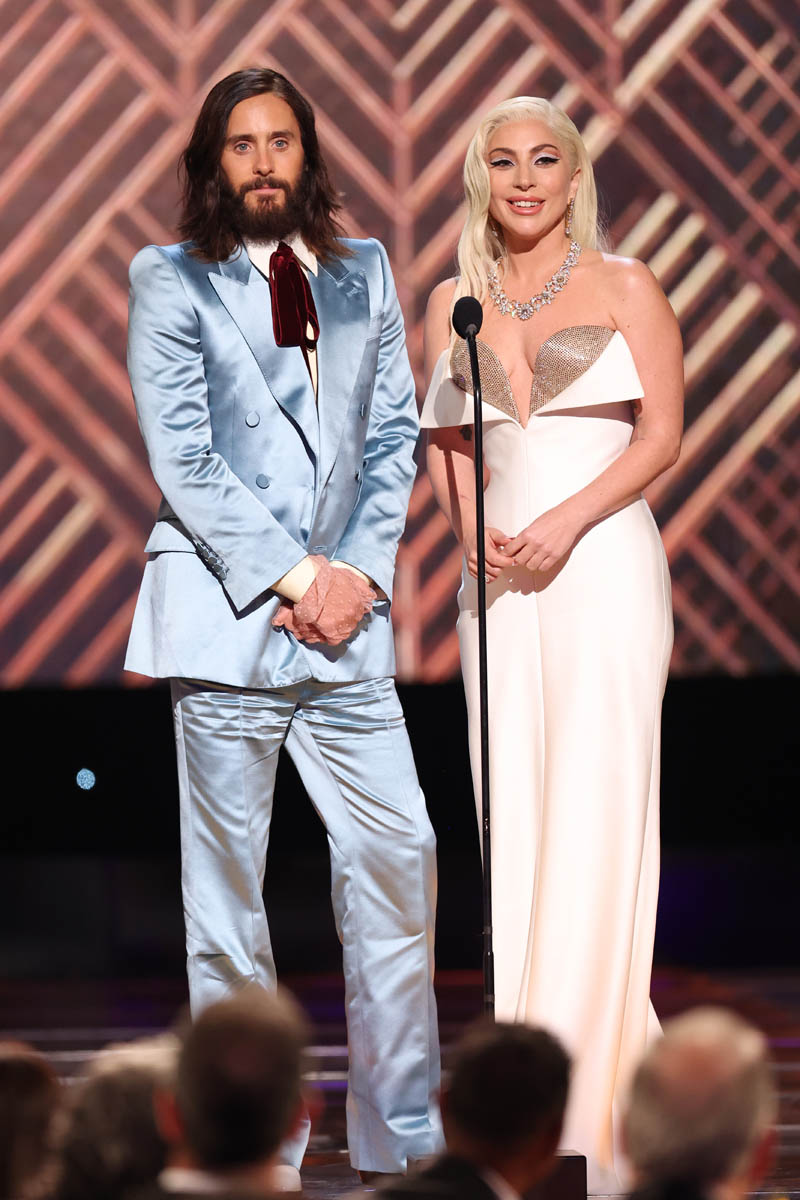 At fifty years old Jared Leto looks exactly the same at the SAGs as he ...