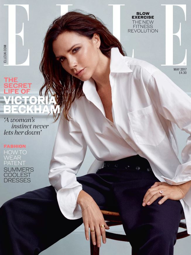 Victoria Beckham covers ELLE UK to promote VB collection for Target