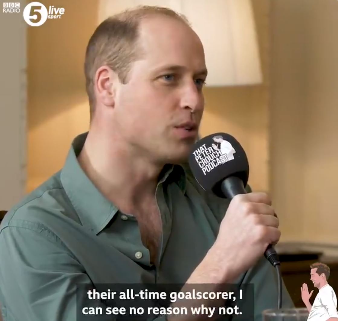 Prince William shows up at BBC Radio Live Five’s That Peter Crouch ...