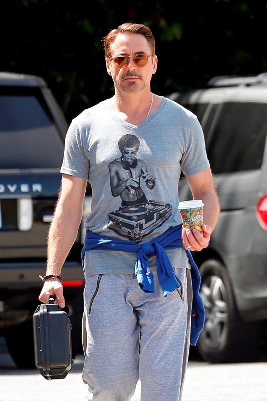 Robert Downey Jr celebrates birthday with Captain America|Lainey Gossip ...