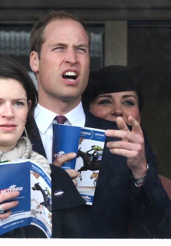 Prince William and Catherine in great spirits at Cheltenham Festival ...