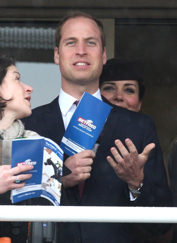 Prince William and Catherine in great spirits at Cheltenham Festival ...