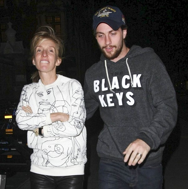 Sam and Aaron Taylor-Johnson leaving Chiltern September 2014|Lainey ...