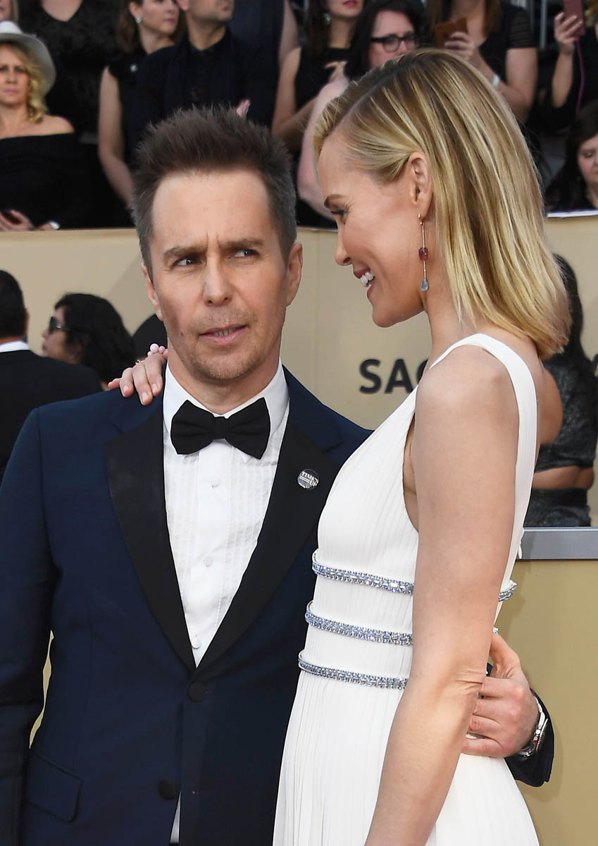 Sam Rockwell and Leslie Bibb at the 2018 SAG Awards