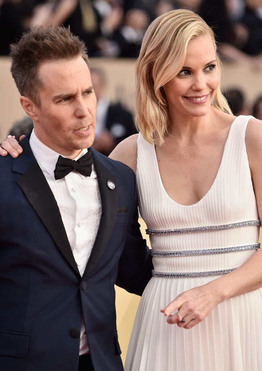 Sam Rockwell and Leslie Bibb at the 2018 SAG Awards