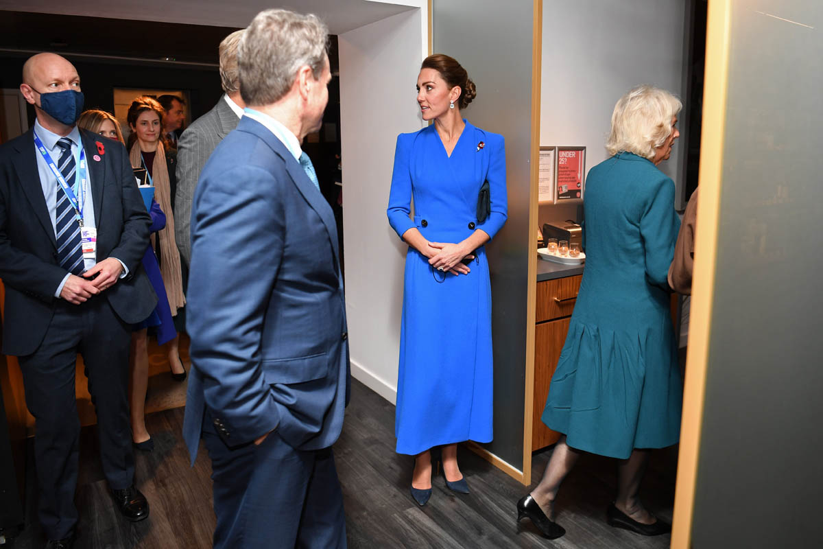 This blue dress on Princess Kate is too long and the shoes aren't ...