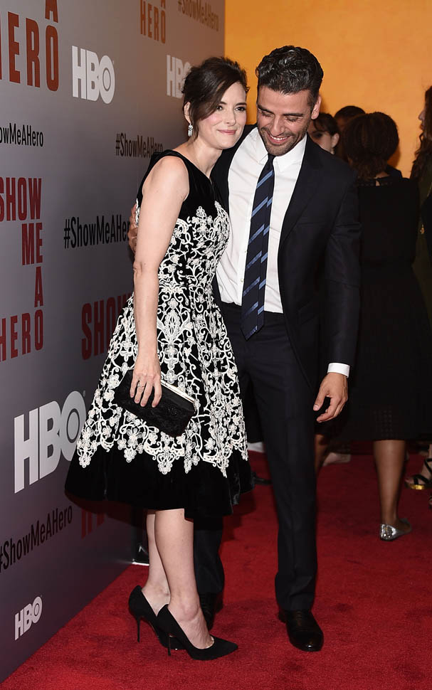 Winona Ryder and Oscar Isaac at Show Me A Hero screening in New York ...