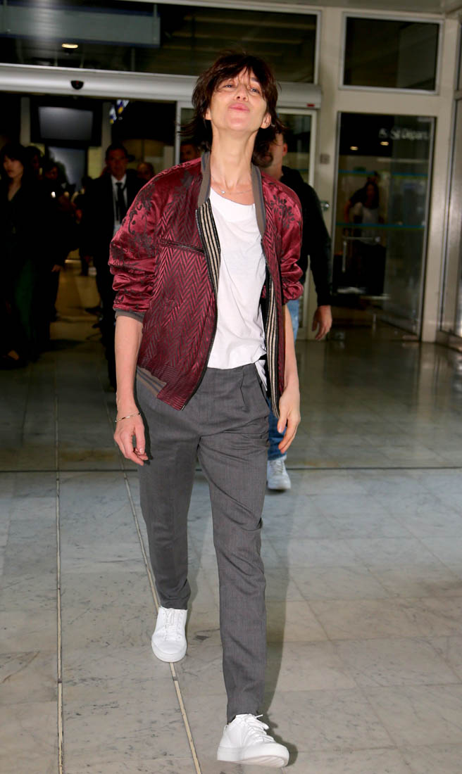 Charlotte Gainsbourg's blazer-bomber