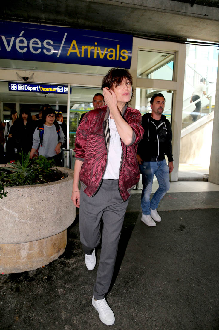 Charlotte Gainsbourg's blazer-bomber