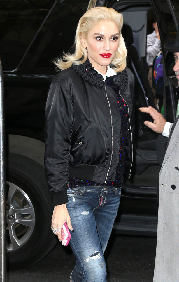 Carpets & Candids: Gwen Stefani's best bomber jacket|Lainey Gossip ...