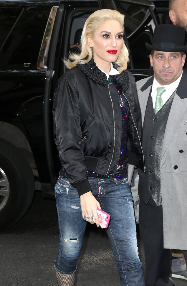 Carpets & Candids: Gwen Stefani's best bomber jacket|Lainey Gossip ...