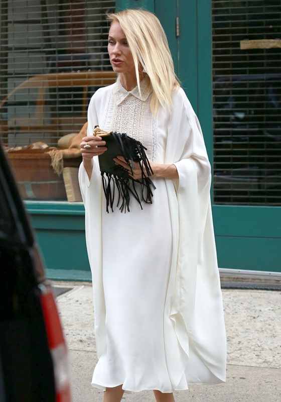 Naomi Watts's white birthday cape|Lainey Gossip Lifestyle