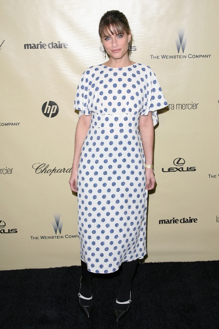 Amanda Peet’s Golden Globe polka dots|Lainey Gossip Lifestyle